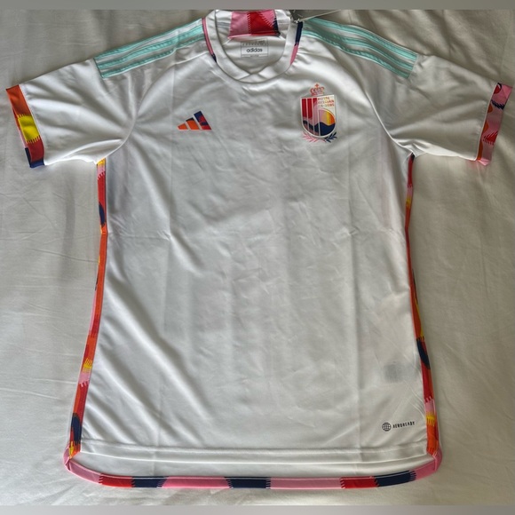 adidas | Shirts | Adidas Belgium National Team Away Soccer White Jersey ...